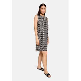 Betty Barclay Damen Sommerkleid "Damen ohne Arm", schwarz-wei&szlig;, Gr. 42, Obermaterial: 55% Leinen, 45% Viskose, Kleider