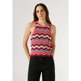 Pepe Jeans Damen Tr&auml;gertop "top KASHA TOP"cranberry pink, Gr. M, 72% Modal, 28% Papier, Tops