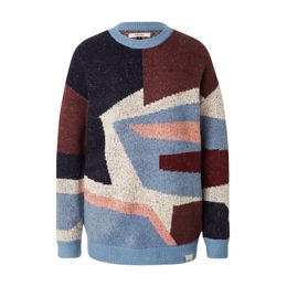 Iriedaily Pullove 'Fady' Damen Gr&ouml;&szlig;e L beige / marine / rauchblau / burgunder