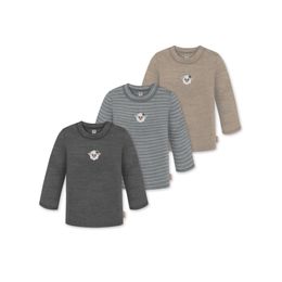 Normani Shirt 'Taupo' Jungen Gr&ouml;&szlig;e 110/116 beige / grau / anthrazit / wei&szlig;