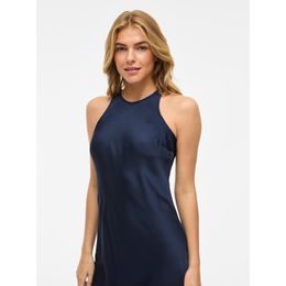 Vila Damen Maxikleid "VIRAVENNA S/L ANKLE DRESS - NOOS/OC", blau, Gr. 42, unifarben, Obermaterial: 100% Polyester, Kleider, Kunstfaser, regular fit