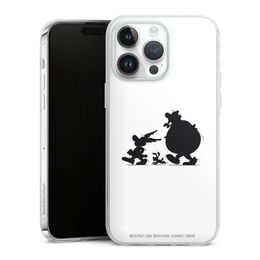 DeinDesign iPhone 14 Pro Max Handy Silikon H&uuml;lle Case transparent Handyh&uuml;lle Official Licensed Product Obelix Asterix Silikon Case