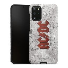 DeinDesign Galaxy S20 Plus Handy Panzer Handyh&uuml;lle robuste Outdoor H&uuml;lle Schutzh&uuml;lle matt Logo Acdc Merchandise Tough Case