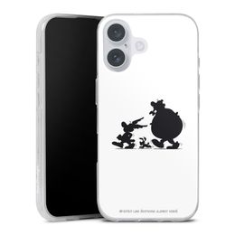 DeinDesign iPhone 16 Plus Handy Silikon H&uuml;lle Case transparent Handyh&uuml;lle Official Licensed Product Obelix Asterix Silikon Case
