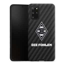 DeinDesign Galaxy S20 Plus Handy Panzer Handyh&uuml;lle robuste Outdoor H&uuml;lle Schutzh&uuml;lle matt Borussia M&ouml;nchengladbach Carbon Gladbach Tough Case