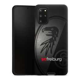 DeinDesign Galaxy S20 Plus Handy Panzer Handyh&uuml;lle robuste Outdoor H&uuml;lle Schutzh&uuml;lle matt Official Licensed Product Sc Freiburg Metallic Look Tough Case