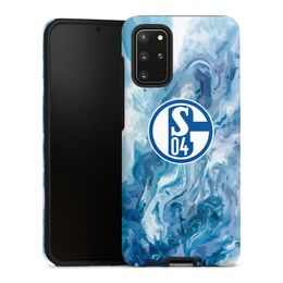 DeinDesign Galaxy S20 Plus Handy Panzer Handyh&uuml;lle robuste Outdoor H&uuml;lle Schutzh&uuml;lle matt Logo Fc Schalke 04 Merchandise Tough Case