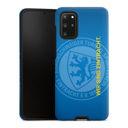 DeinDesign Galaxy S20 Plus Handy Panzer Handyh&uuml;lle robuste Outdoor H&uuml;lle Schutzh&uuml;lle matt Official Licensed Product Eintracht Braunschweig Statement Tough Case