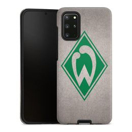 DeinDesign Galaxy S20 Plus Handy Panzer Handyh&uuml;lle robuste Outdoor H&uuml;lle Schutzh&uuml;lle matt Concrete Official Licensed Product Sv Werder Bremen Tough Case