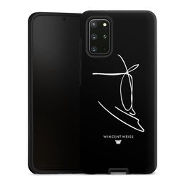 DeinDesign Galaxy S20 Plus Handy Panzer Handyh&uuml;lle robuste Outdoor H&uuml;lle Schutzh&uuml;lle matt Wincent Weiss Music Signature Tough Case