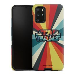 DeinDesign Galaxy S20 Plus Handy Panzer Handyh&uuml;lle robuste Outdoor H&uuml;lle Schutzh&uuml;lle matt Retro Merchandise Star Wars Tough Case