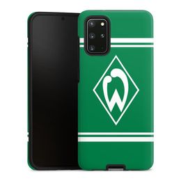 DeinDesign Galaxy S20 Plus Handy Panzer Handyh&uuml;lle robuste Outdoor H&uuml;lle Schutzh&uuml;lle matt Sv Werder Bremen Official Licensed Product Logo Tough Case