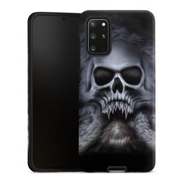 DeinDesign Galaxy S20 Plus Handy Panzer Handyh&uuml;lle robuste Outdoor H&uuml;lle Schutzh&uuml;lle matt Halloween Totenkopf Skull Tough Case