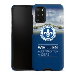 DeinDesign Galaxy S20 Plus Handy Panzer Handyh&uuml;lle robuste Outdoor H&uuml;lle Schutzh&uuml;lle matt Official Licensed Product Sv Darmstadt 98 Coat Of Arms Tough Case