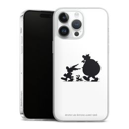 DeinDesign iPhone 14 Pro Max Handy Slim Case Silikon Handyh&uuml;lle transparent H&uuml;lle extra d&uuml;nn Official Licensed Product Obelix Asterix Silikon Slim Case