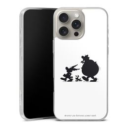 DeinDesign iPhone 16 Pro Max Handy Silikon H&uuml;lle Case transparent Handyh&uuml;lle Official Licensed Product Obelix Asterix Silikon Case