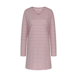 Triumph Damen Nachthemd "Nightdresses NDK LSL 08 X", Gr. 46pink, light combination, Jersey, Obermaterial: 100% Baumwolle, Kleider, weich und