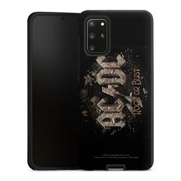 DeinDesign Galaxy S20 Plus Handy Panzer Handyh&uuml;lle robuste Outdoor H&uuml;lle Schutzh&uuml;lle matt Official Licensed Product Rock Or Bust Acdc Tough Case