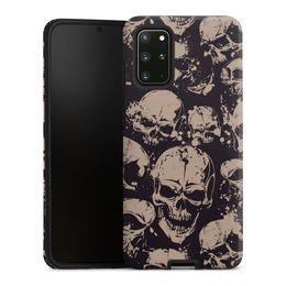 DeinDesign Galaxy S20 Plus Handy Panzer Handyh&uuml;lle robuste Outdoor H&uuml;lle Schutzh&uuml;lle matt Totenkopf Halloween Gothic Tough Case