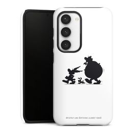 DeinDesign Galaxy S23 Handy Panzer Handyh&uuml;lle robuste Outdoor H&uuml;lle Schutzh&uuml;lle matt Official Licensed Product Obelix Asterix Tough Case