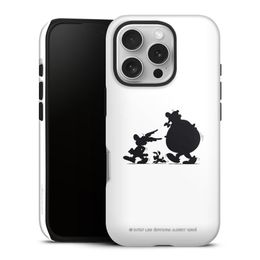 DeinDesign iPhone 16 Pro Handy Panzer Handyh&uuml;lle robuste Outdoor H&uuml;lle Schutzh&uuml;lle matt Official Licensed Product Obelix Asterix Tough Case