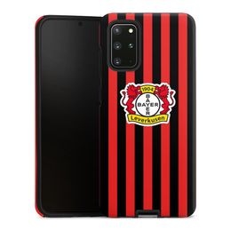 DeinDesign Galaxy S20 Plus Handy Panzer Handyh&uuml;lle robuste Outdoor H&uuml;lle Schutzh&uuml;lle matt Official Licensed Product Stripes Bayer 04 Leverkusen Tough Case