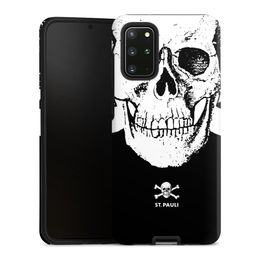 DeinDesign Galaxy S20 Plus Handy Panzer Handyh&uuml;lle robuste Outdoor H&uuml;lle Schutzh&uuml;lle matt Totenkopf Fc St. Pauli Official Licensed Product Tough Case