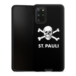 DeinDesign Galaxy S20 Plus Handy Panzer Handyh&uuml;lle robuste Outdoor H&uuml;lle Schutzh&uuml;lle matt Totenkopf Fc St. Pauli Official Licensed Product Tough Case