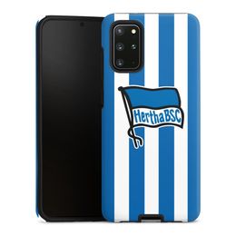 DeinDesign Galaxy S20 Plus Handy Panzer Handyh&uuml;lle robuste Outdoor H&uuml;lle Schutzh&uuml;lle matt Flag Hertha Bsc Stripes Tough Case