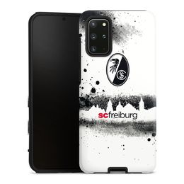 DeinDesign Galaxy S20 Plus Handy Panzer Handyh&uuml;lle robuste Outdoor H&uuml;lle Schutzh&uuml;lle matt Skyline Sc Freiburg Logo Tough Case