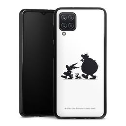 DeinDesign Galaxy A12 Handy Silikon H&uuml;lle Case schwarz Handyh&uuml;lle Official Licensed Product Obelix Asterix