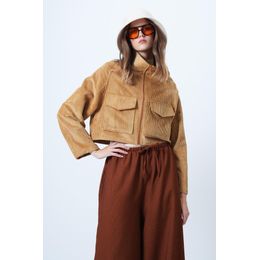 Trend Ala&ccedil;atı Stili Jacke Damen Gr&ouml;&szlig;e S/M curry Sommerjacke