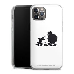 DeinDesign iPhone 12 Pro Max Handy Silikon H&uuml;lle Case transparent Handyh&uuml;lle Official Licensed Product Obelix Asterix Silikon Case
