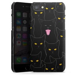 DeinDesign iPhone SE (2020) Handy Premium Case Smartphone Handyh&uuml;lle Schutzh&uuml;lle matt Muster Eye Cat Premium Case