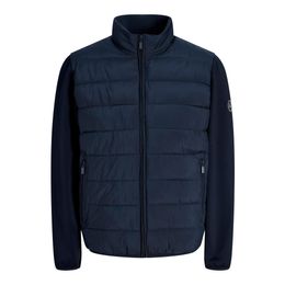 Jack & Jones JACK & JONES Herren Steppjacke "JJETATE HYBRID JACKET", blau, Gr. XS, unifarben, Web, Obermaterial: 100% Polyester, Jacken, Kunstfaser, regular fit