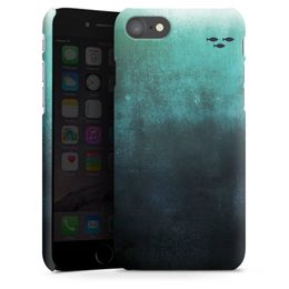 DeinDesign iPhone SE (2020) Handy Premium Case Smartphone Handyh&uuml;lle Schutzh&uuml;lle matt Turquoise Water Fish Premium Case