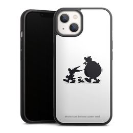 DeinDesign iPhone 13 Handy Gallery Case Handyh&uuml;lle 9H Geh&auml;rtetes Glas R&uuml;ckseite H&uuml;lle Official Licensed Product Obelix Asterix Gallery Case