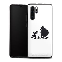 DeinDesign Huawei P30 Pro Handy Silikon H&uuml;lle Case schwarz Handyh&uuml;lle Official Licensed Product Obelix Asterix