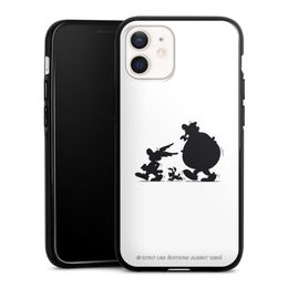 DeinDesign iPhone 12 mini Handy Silikon H&uuml;lle Case schwarz Handyh&uuml;lle Official Licensed Product Obelix Asterix