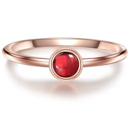 Glanzst&uuml;cke M&uuml;nchen Glanzst&uuml;cke M&uuml;nchen Ring female size 54 Rose gold / Red