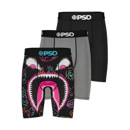 PSD Herren Boxershorts "3 PACK - WF SCRIBE Herren", Gr. M, bunt, 90% POLYESTER, 10% ELASTHAN, Unterhosen