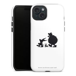 DeinDesign iPhone 15 Plus Handy Panzer Handyh&uuml;lle robuste Outdoor H&uuml;lle Schutzh&uuml;lle matt Official Licensed Product Obelix Asterix Tough Case