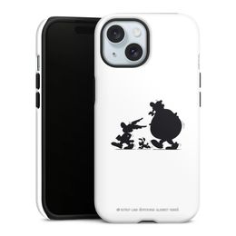 DeinDesign iPhone 15 Handy Panzer Handyh&uuml;lle robuste Outdoor H&uuml;lle Schutzh&uuml;lle matt Official Licensed Product Obelix Asterix Tough Case