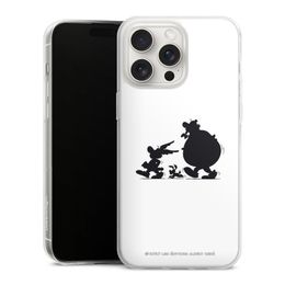 DeinDesign iPhone 15 Pro Max Handy Silikon H&uuml;lle Case transparent Handyh&uuml;lle Official Licensed Product Obelix Asterix Silikon Case