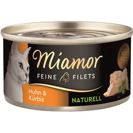 Miamor Katzennassfutter 'Feine Filets' Huhn & K&uuml;rbis Naturell Adult 80 g