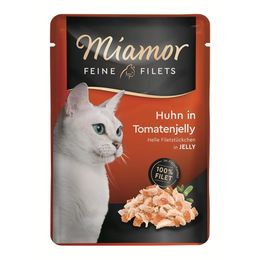 Miamor Katzennassfutter 'Feine Filets' Huhn in Tomatenjelly Adult 100 g