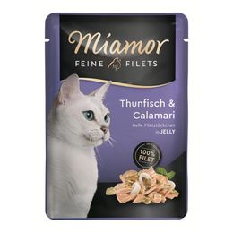 Miamor Katzennassfutter 'Feine Filets' Thunfisch & Calamari in Jelly Adult 100 g