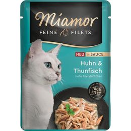 Miamor Katzennassfutter 'Feine Filets' Huhn & Thunfisch in Sauce Adult 100 g