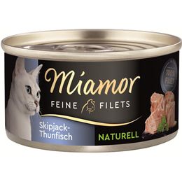 Miamor Katzennassfutter 'Feine Filets' Skipjack-Thunfisch Naturell Adult 80 g