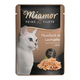 Miamor Katzennassfutter 'Feine Filets' Thunfisch in Lachsjelly Adult 100 g